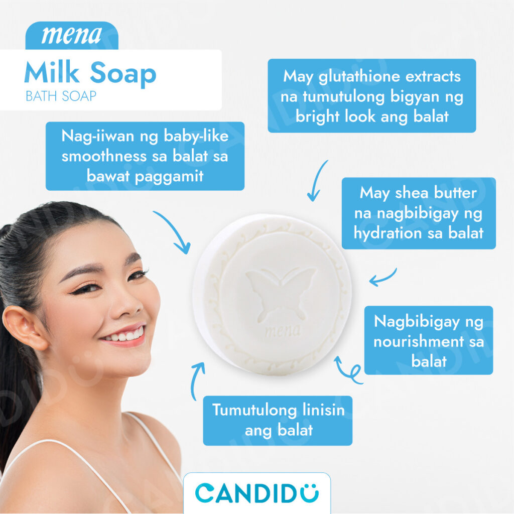 Mena Milk Soap with Glutathione - CandidU