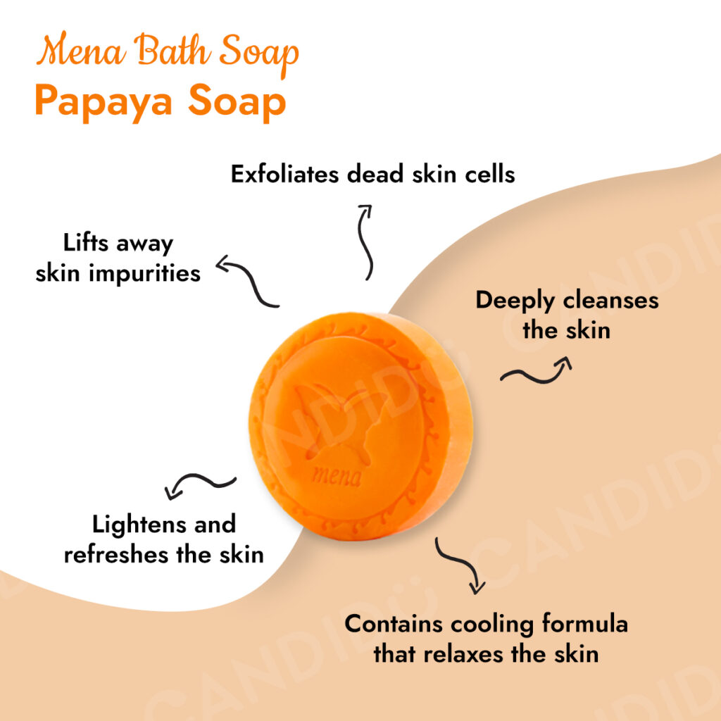 Mena Papaya Soap with Cooling Formula - CandidU