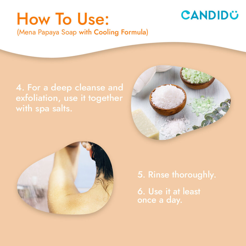 Mena Papaya Soap with Cooling Formula - CandidU