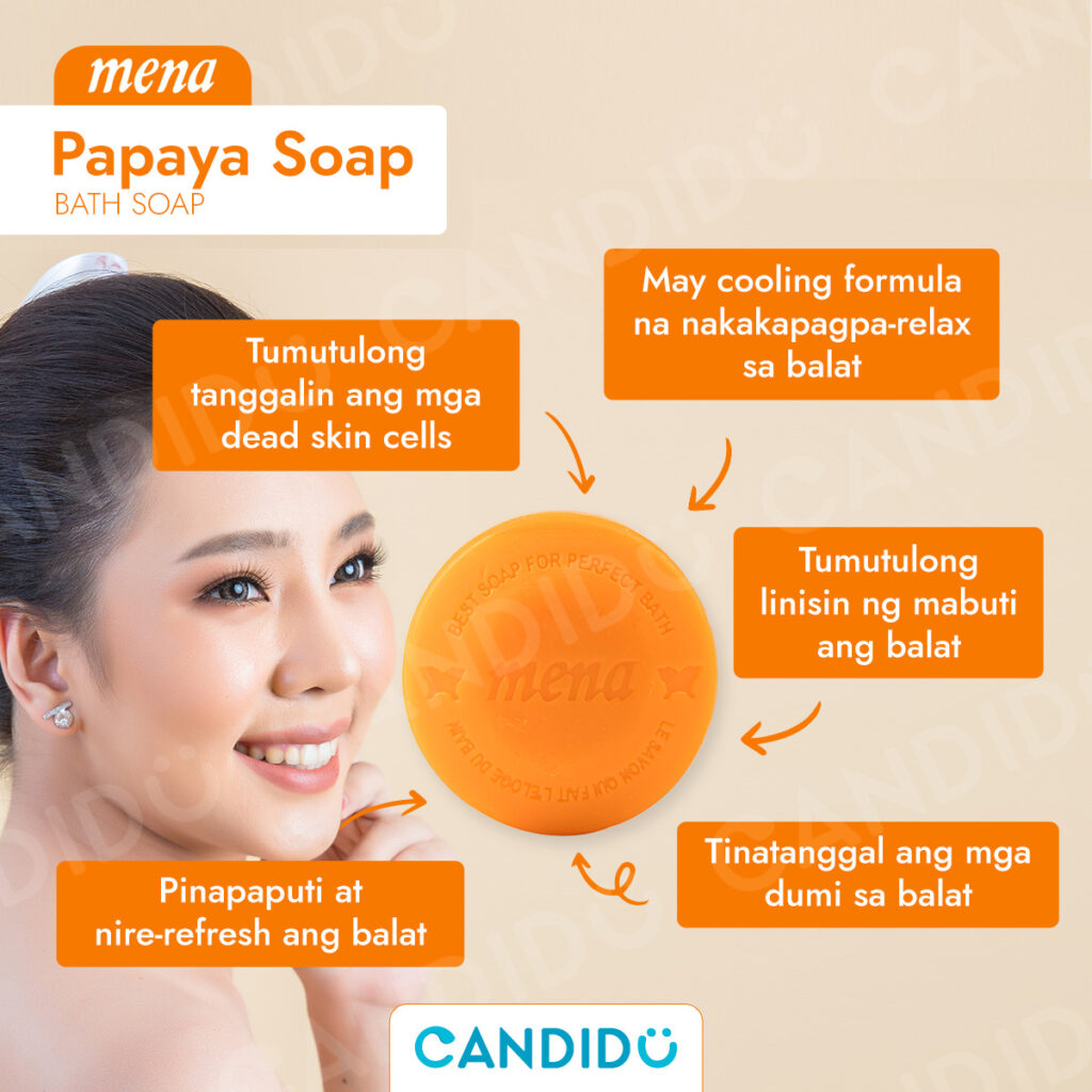 Mena Papaya Soap with Cooling Formula - CandidU