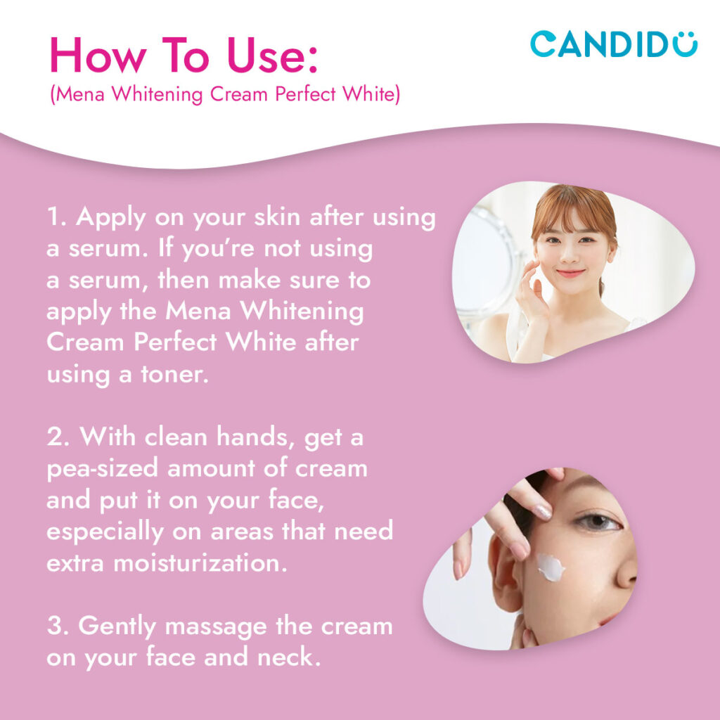 Mena Whitening Cream Perfect White - CandidU