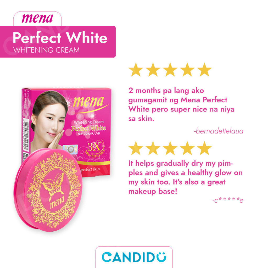 Mena Whitening Cream Perfect White - CandidU