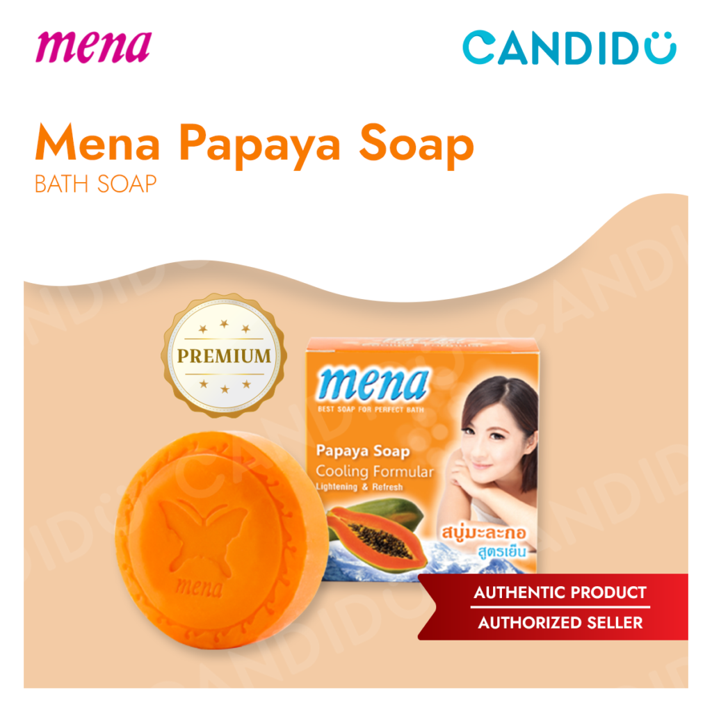 Mena Papaya Soap with Cooling Formula - CandidU